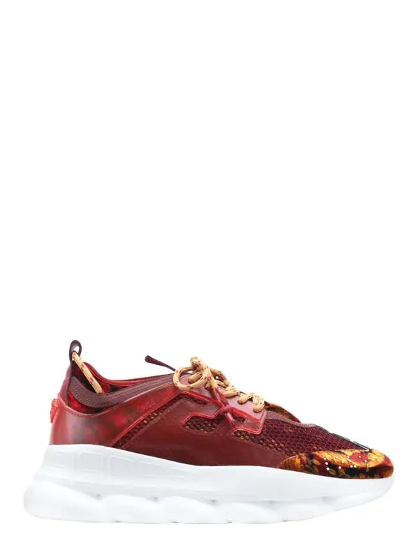 Versace Chain Reaction Sneakers - Red