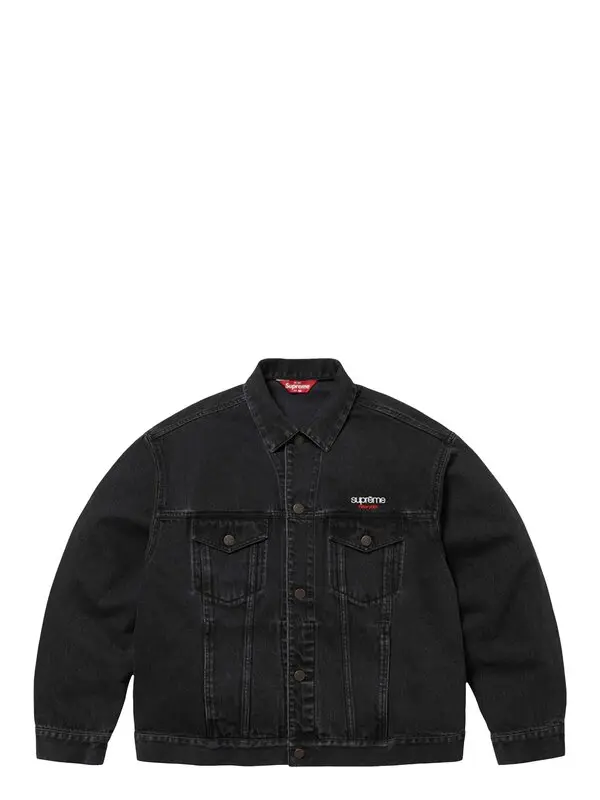 Supreme Denim Trucker Jacket - Black
