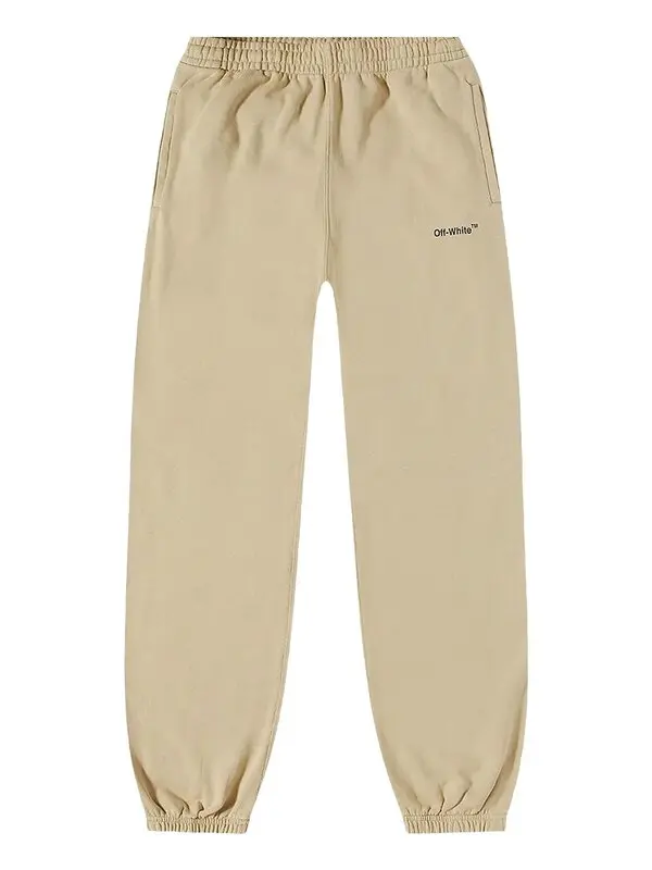 Off-White Caravaggio Diag Slim Sweatpant - Tan