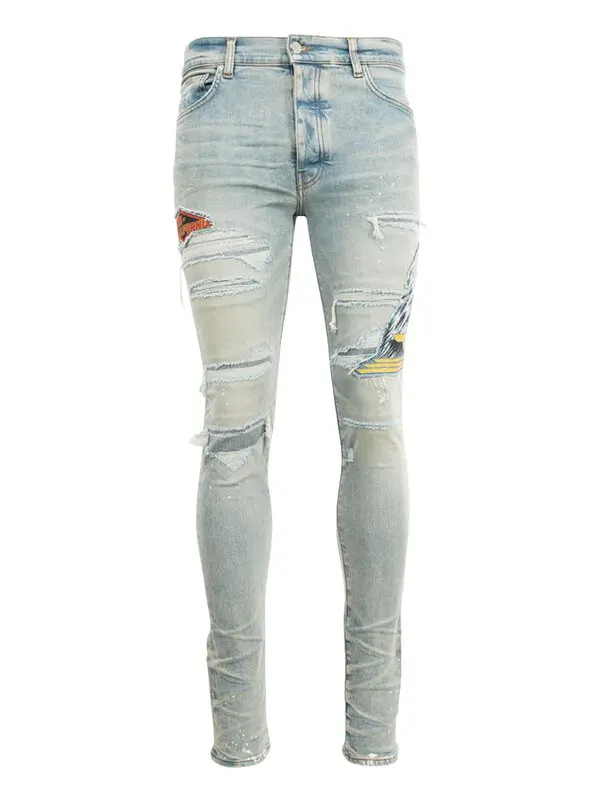 Amiri Cement Thrasher Skinny Jean - Blue