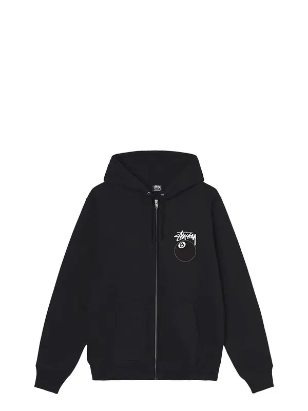 StÜssy 8 Ball Zip Hood - Black