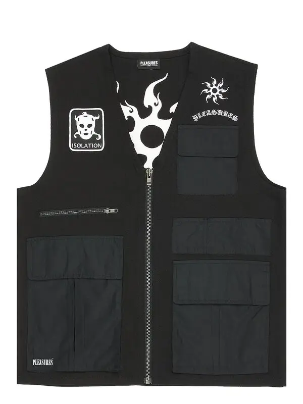 PLEASURES Strike Vest - Black
