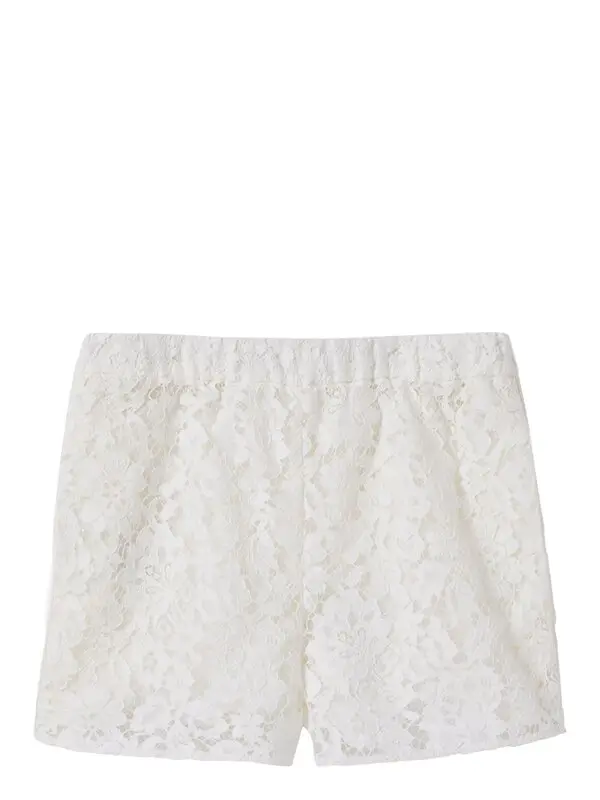 Gucci Flower Lace Shorts - White