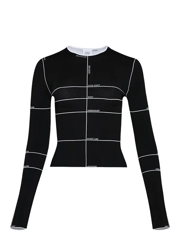 Vetements Mannequin Knitted Long-sleeve Top - Black