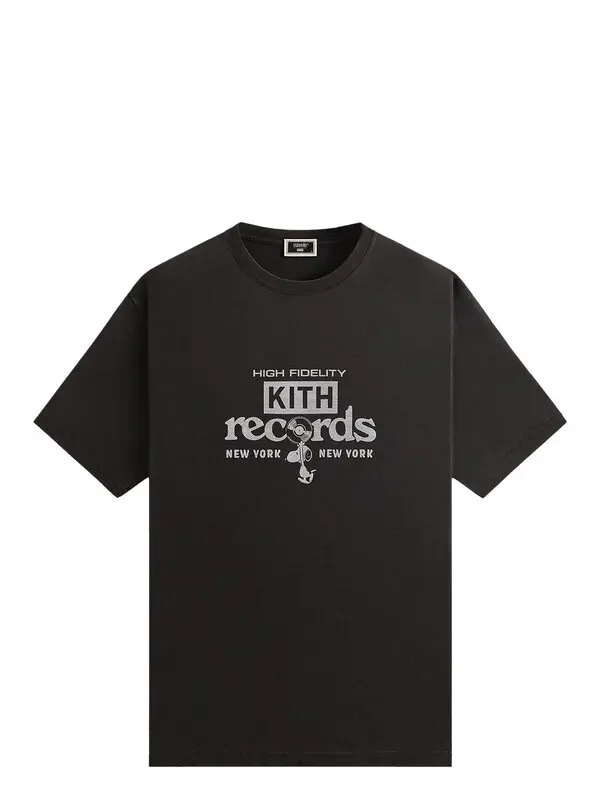 Kith For Peanuts High Fidelity Tee - Black