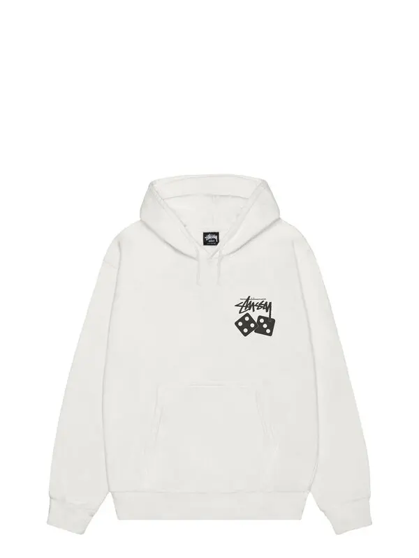 StÜssy Dice Pigment Dyed Hoodie - Cream