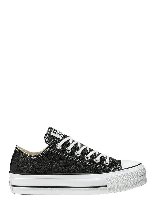 CONVERSE Chuck Taylor All Star Lift Low Glitter Sneakers - Black