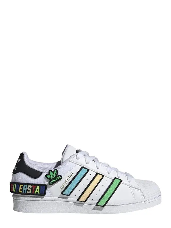 Adidas Superstar J Patches - White
