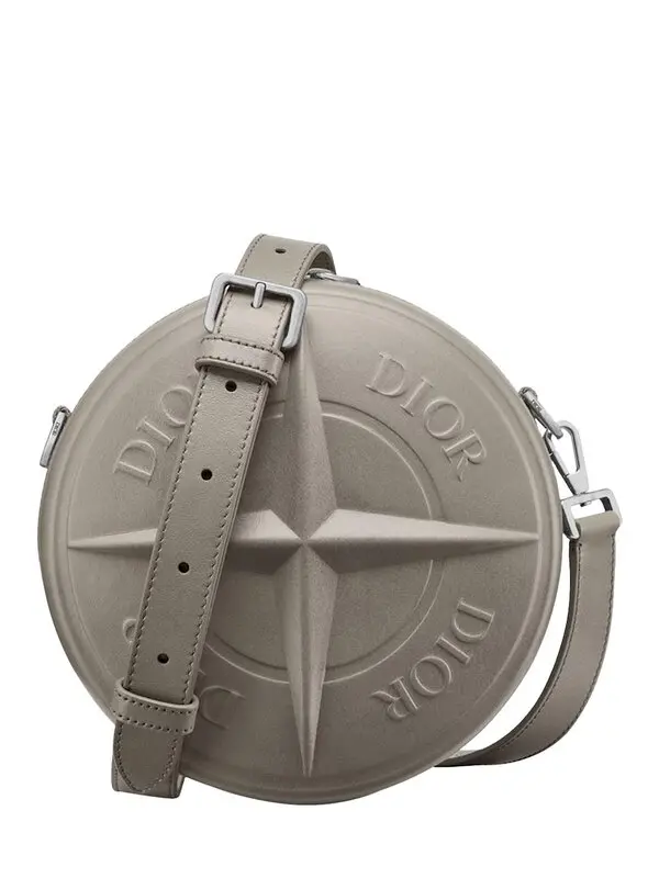 Dior X Stone Island Round Bag - Grey