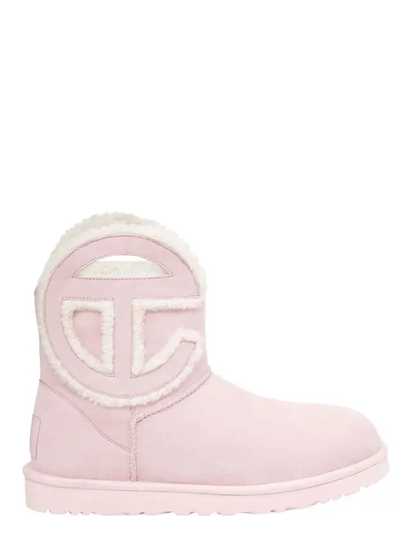 UGG Telfar X Logo Mini Boots - Pink