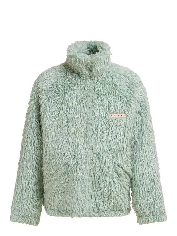 Marni Shaggy Jacket - Blue