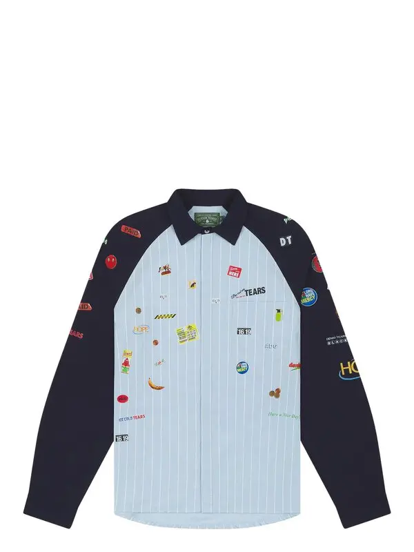 DENIM TEARS Sweet Corner Delivery Shirt - Blue