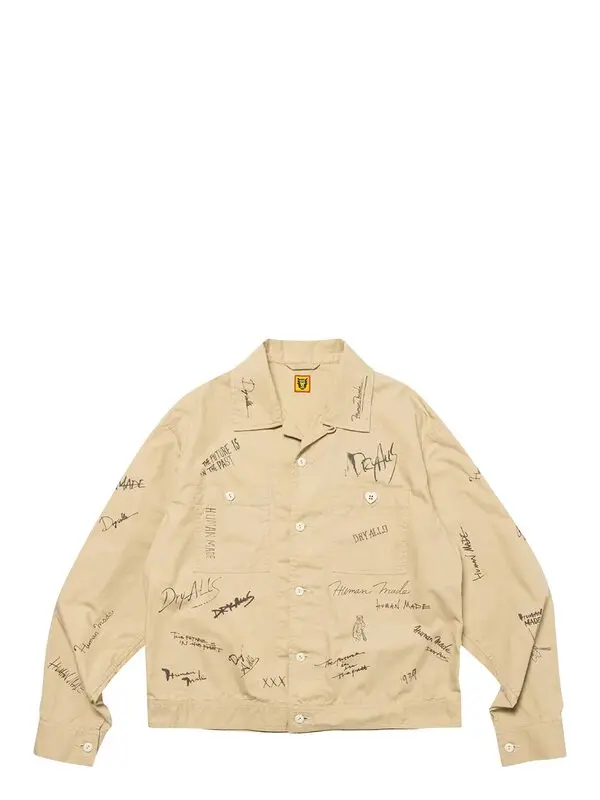 HUMAN MADE Printed Short Blouson - Tan