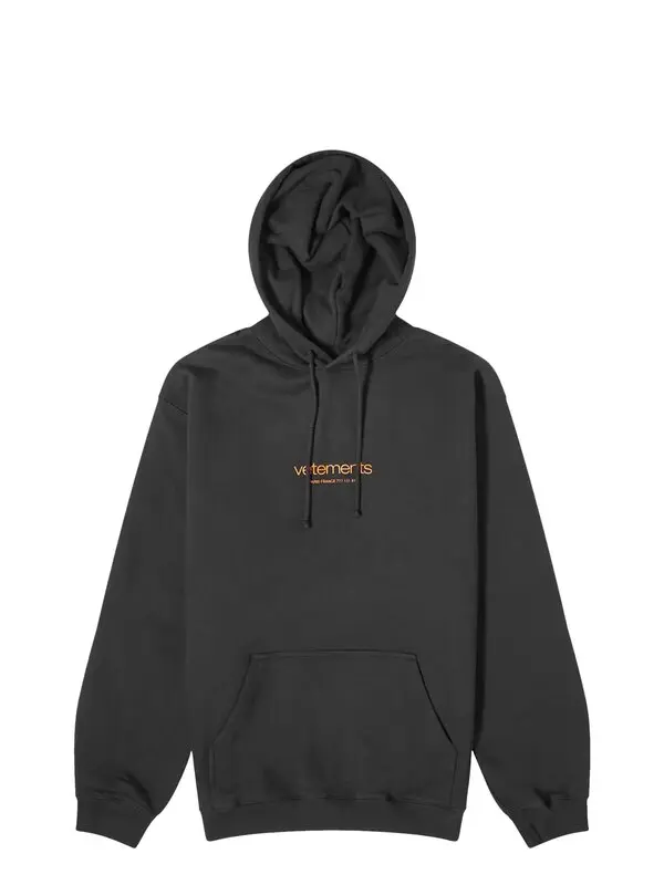 Vetements Urban Logo Hoodie - Black