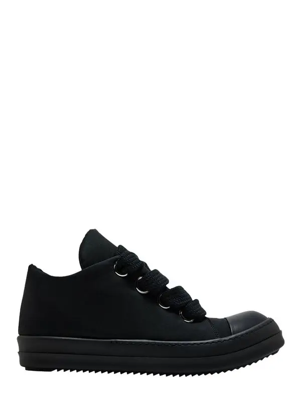 Rick Owens Hollywood Jumbo Lace Puffer Low Sneakers - Black