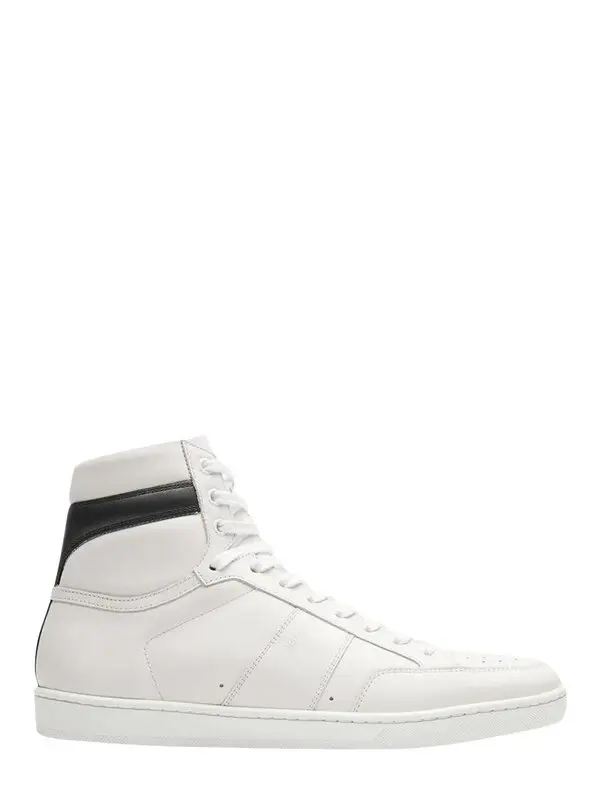 Saint Laurent Sl-10 High Top Sneakers - White