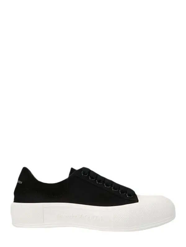 Alexander McQueen Deck Lace-up Plimsoll - Black