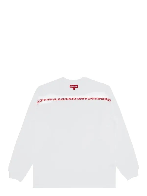 Supreme Intarsia Stripe Long-sleeve Top - White