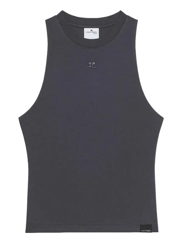 COURREGES Belted Tank Top - Grey