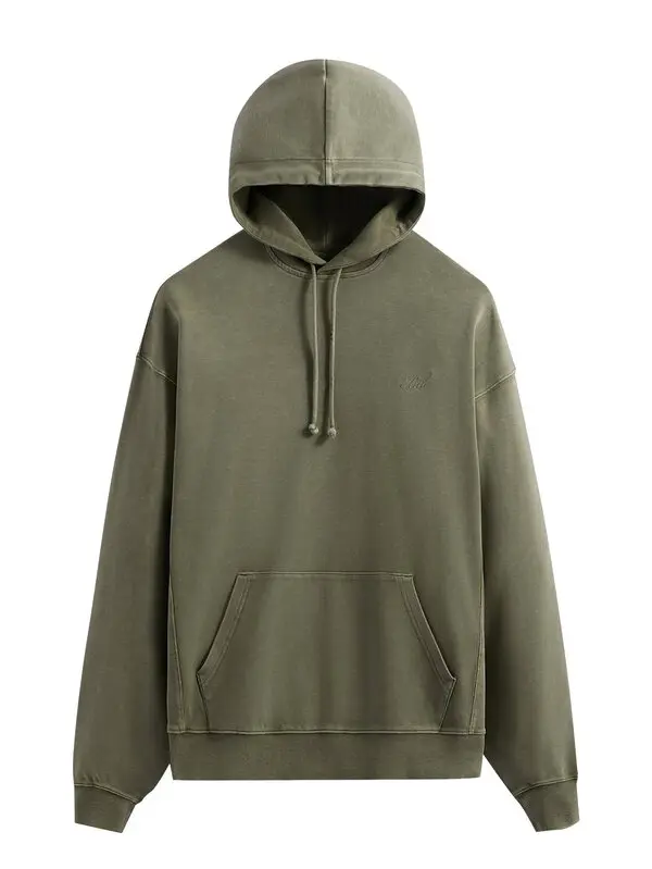 Kith Crystal Wash Interlock Williams Iii Hoodie - Green