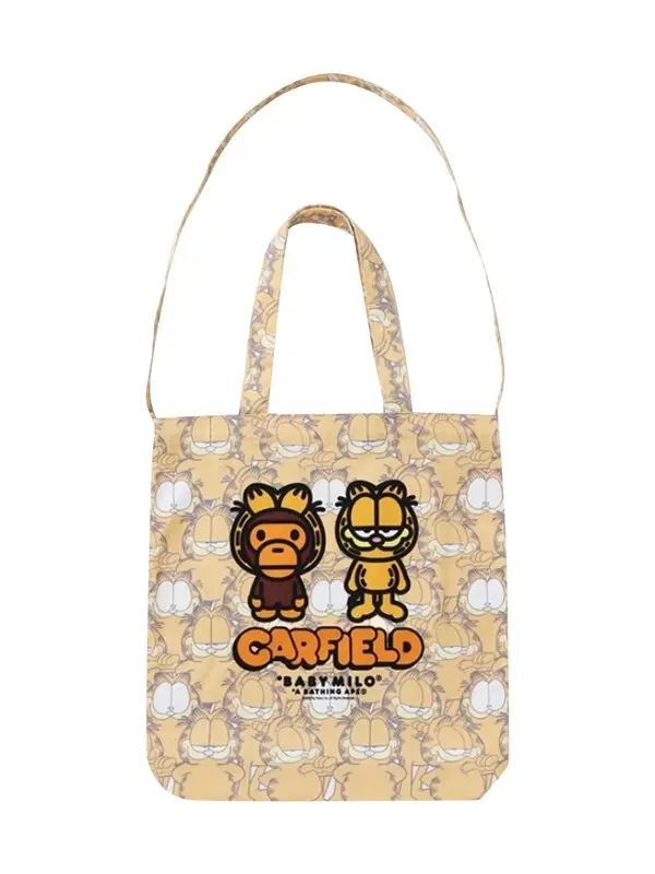 A BATHING APE Garfield Tote Bag - Orange