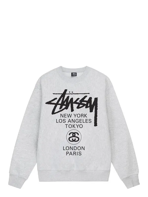 StÜssy World Tour Crewneck - Black