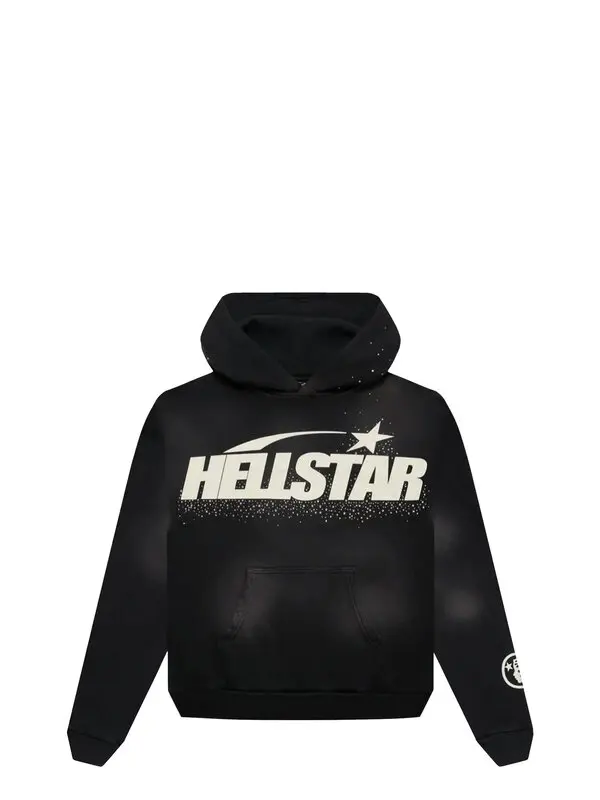 HELLSTAR Uniform Glitter Hoodie - Black