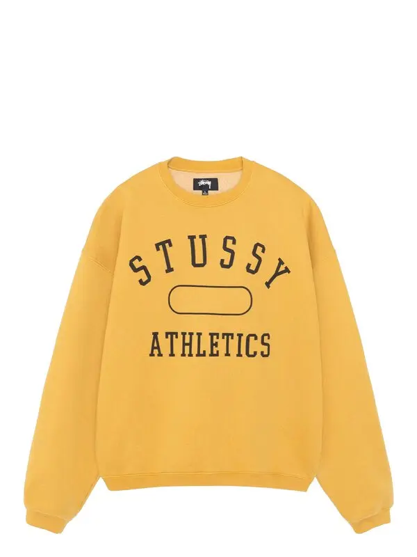StÜssy Athletics Crew - Yellow
