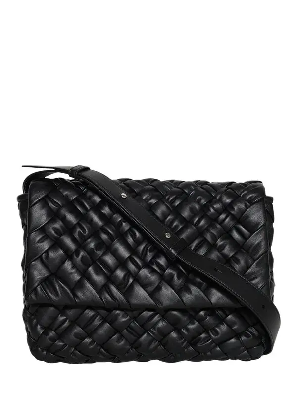 Bottega Veneta Rumple Messenger Bag - Black
