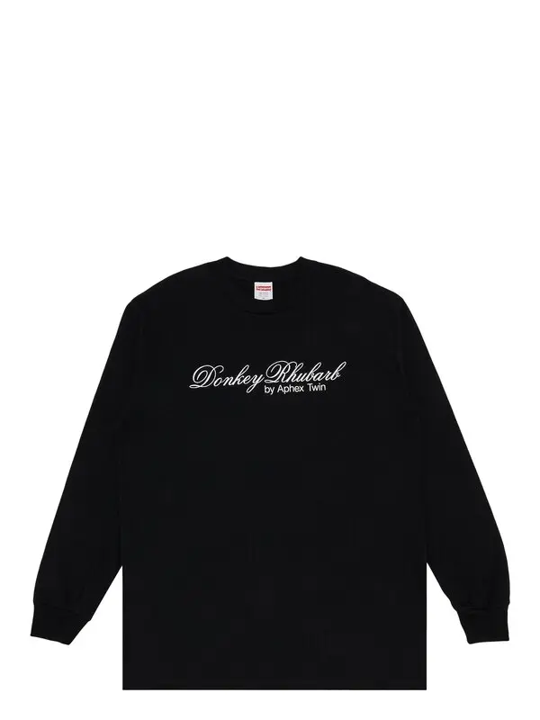 Supreme X Aphex Twin Long-sleeve Tee - Black