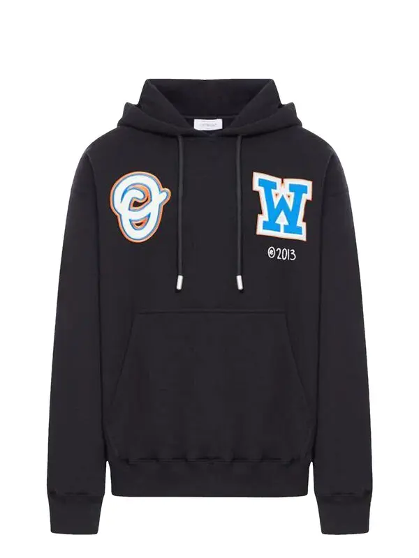 Off-White Wiz Patch Skate Hoodie - Black