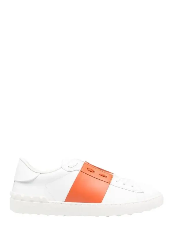 Valentino Garavani Open Leather Sneakers - White