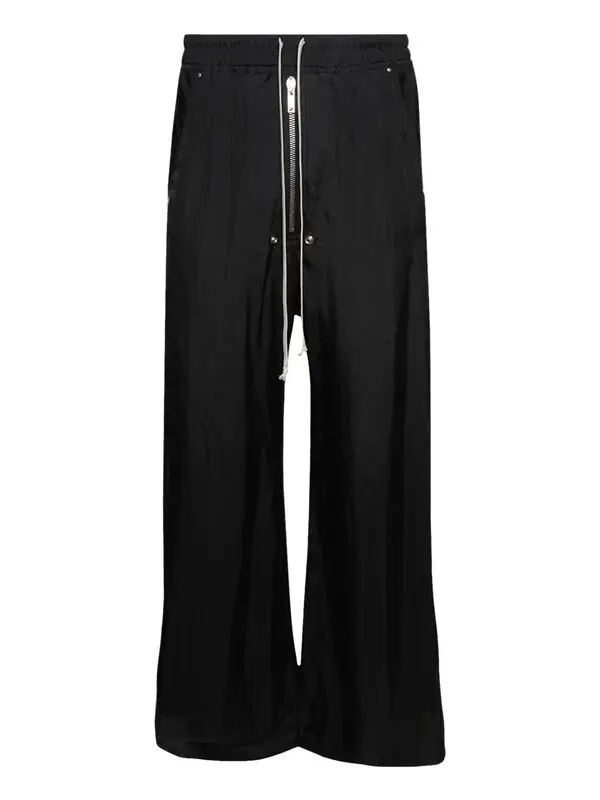 Rick Owens Wide Leg Trousers - Black