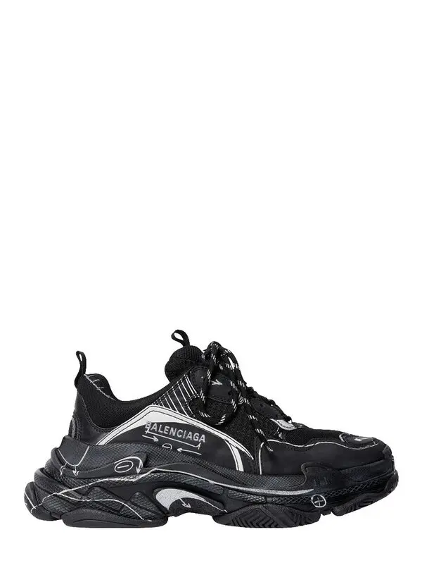 Balenciaga Triple S Sneaker 'sketch - Black