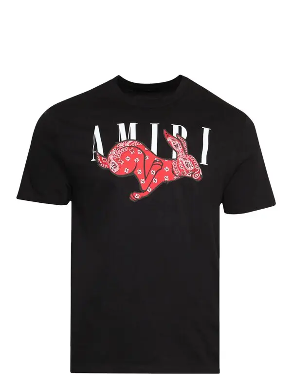 Amiri Cny Rabbit Logo Tee - Black