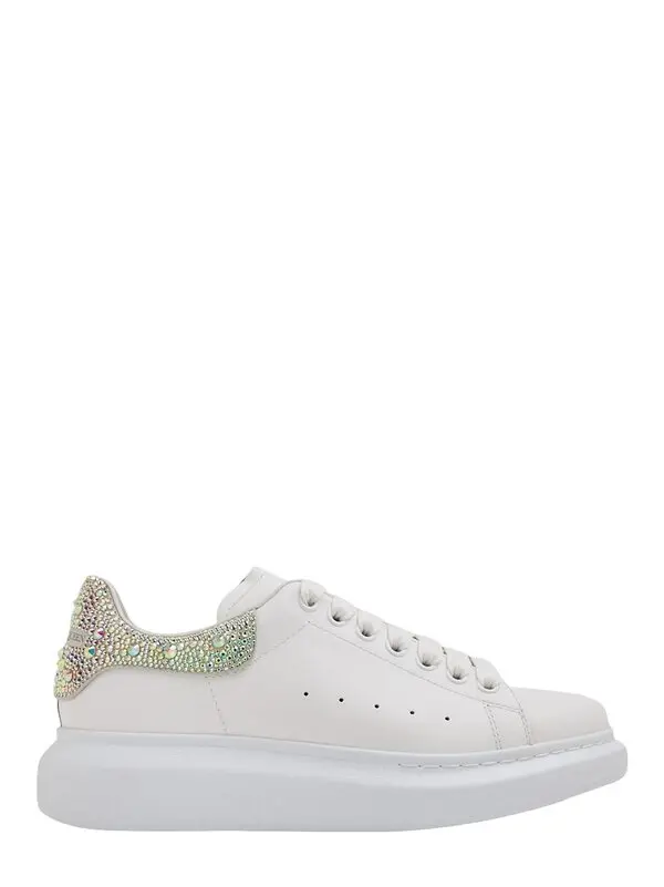 Alexander McQueen Oversized Crystal Sneakers - White
