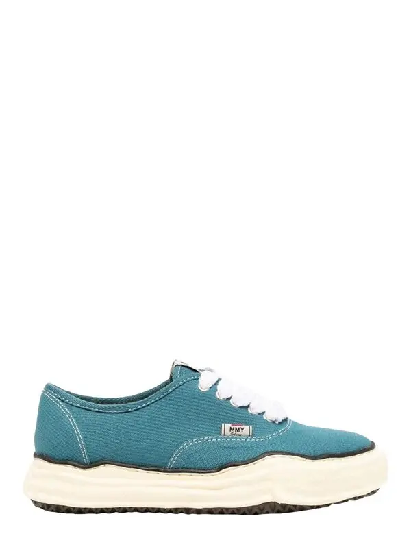 Mihara Yasuhiro Baker Og Sole Vintage Canvas Low Sneakers - Blue