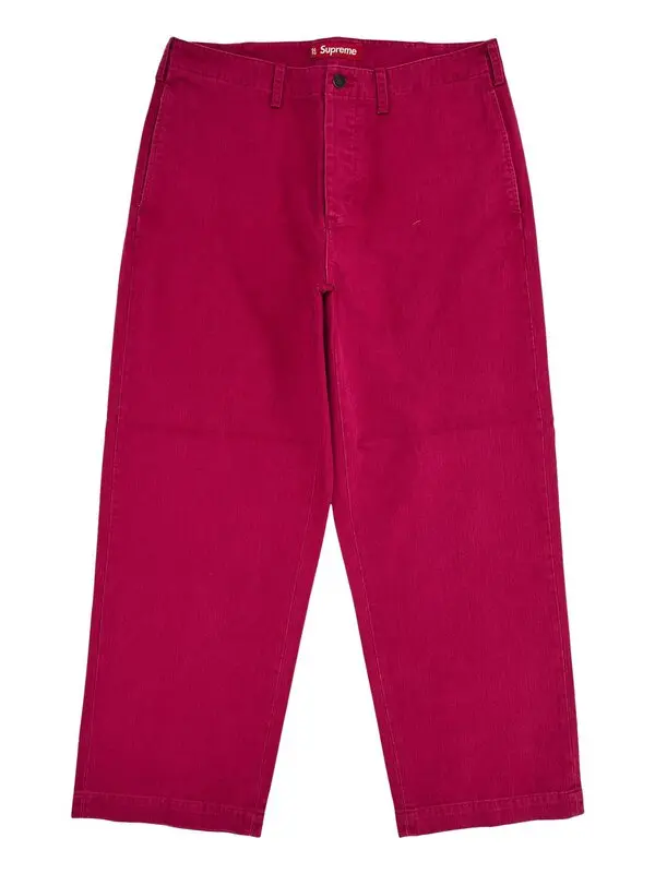 Supreme Washed Herringbone Chino Pant - Purple