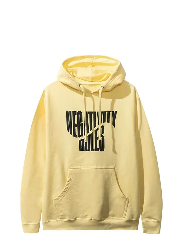 ANTI SOCIAL SOCIAL CLUB Negativity Rules Hoodie - Yellow