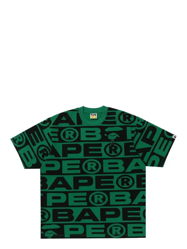 A BATHING APE Lux Sport Oversized Tee - Green