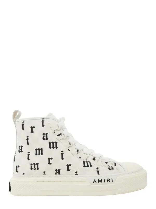 Amiri Old English Court High Sneakers - White
