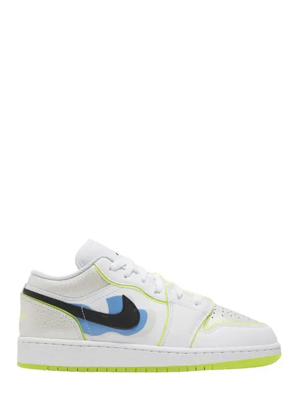 JORDAN 1 Low Se Gs 'warped Swoosh' Sneakers - White