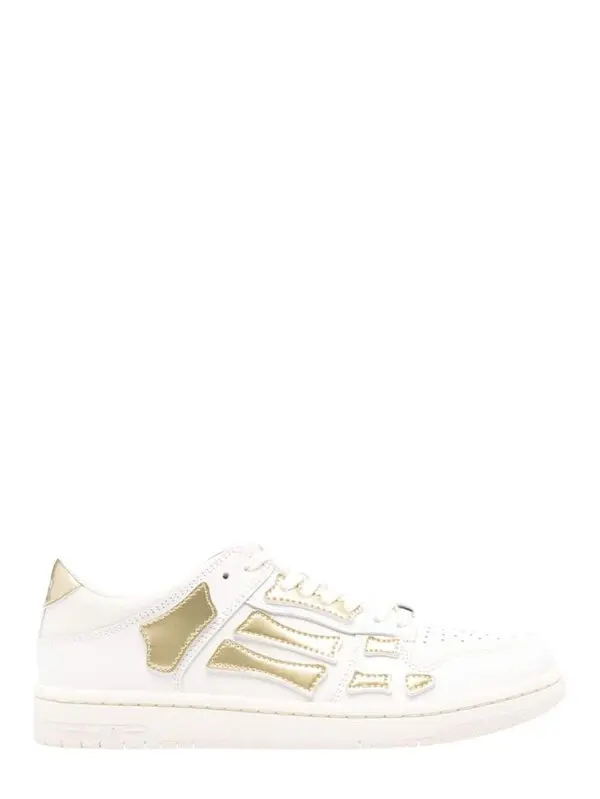 Amiri Skel Top Low Metallic - White