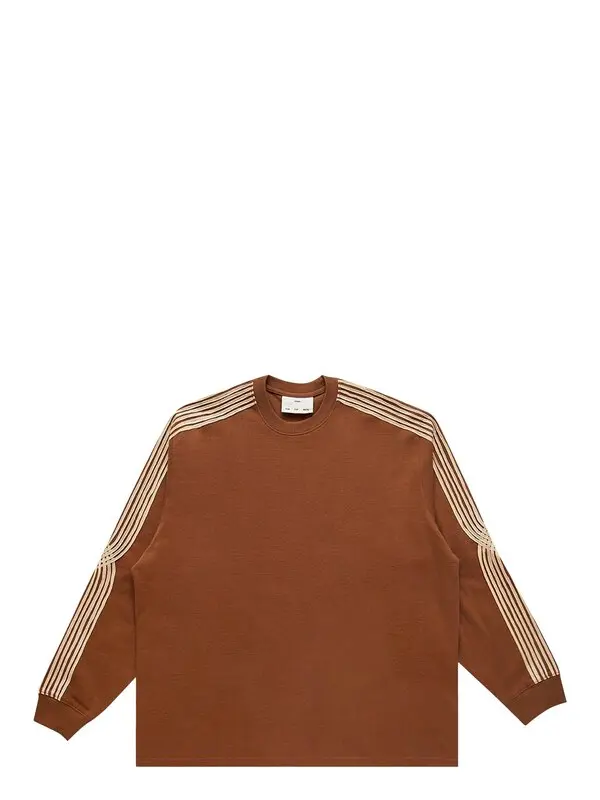 SONG FOR THE MUTE Appliqué Crewneck Sweater - Brown