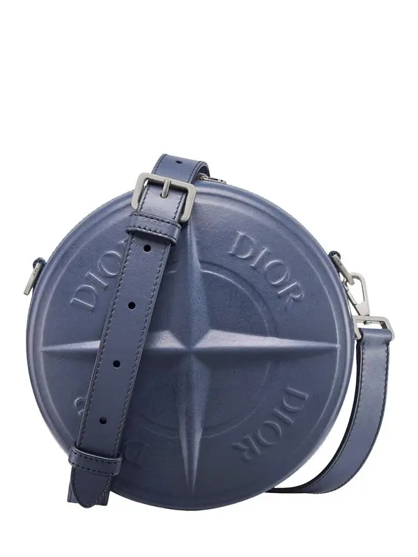 Dior X Stone Island Round Bag - Blue