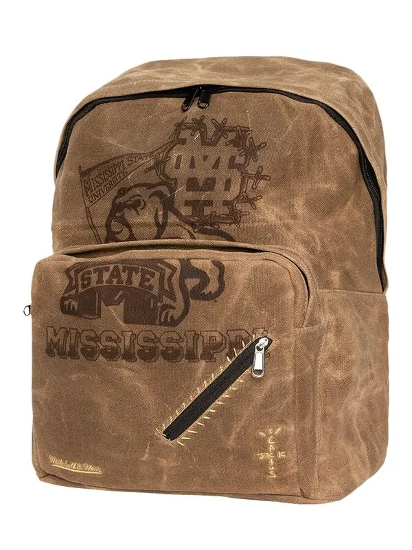 CACTUS JACK BY TRAVIS SCOTT X Mitchell & Ness Mississippi State University Backpack - Brown