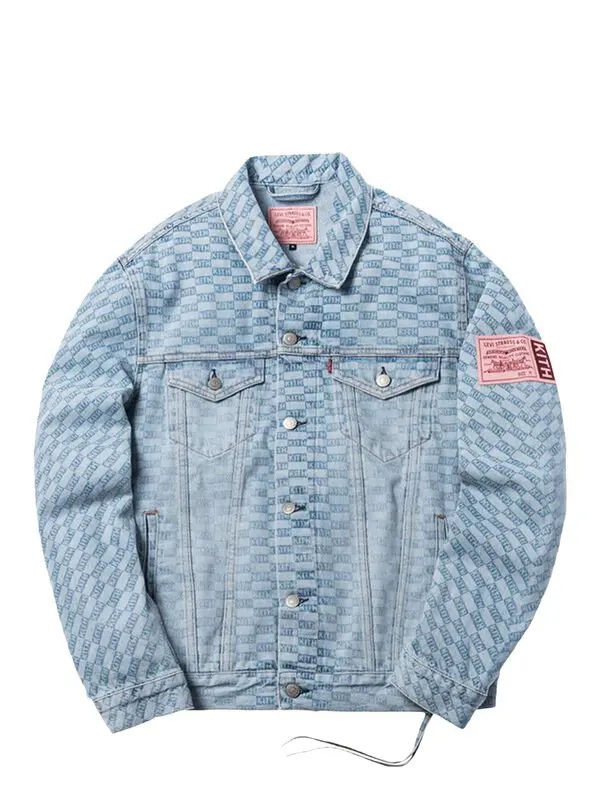 Kith For Levi's Aop Trucker Jacket - Blue