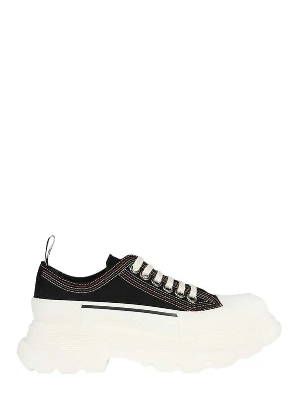 Alexander McQueen Tread Slick Lace-up Sneakers - Black