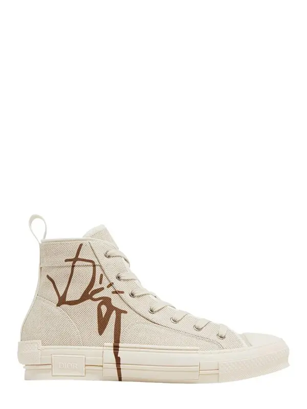 Dior Cactus Jack X B23 High Top Sneakers - Cream
