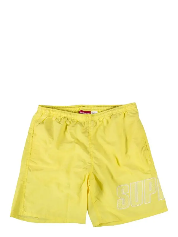 Supreme Logo Appliqué Water Short - Yellow